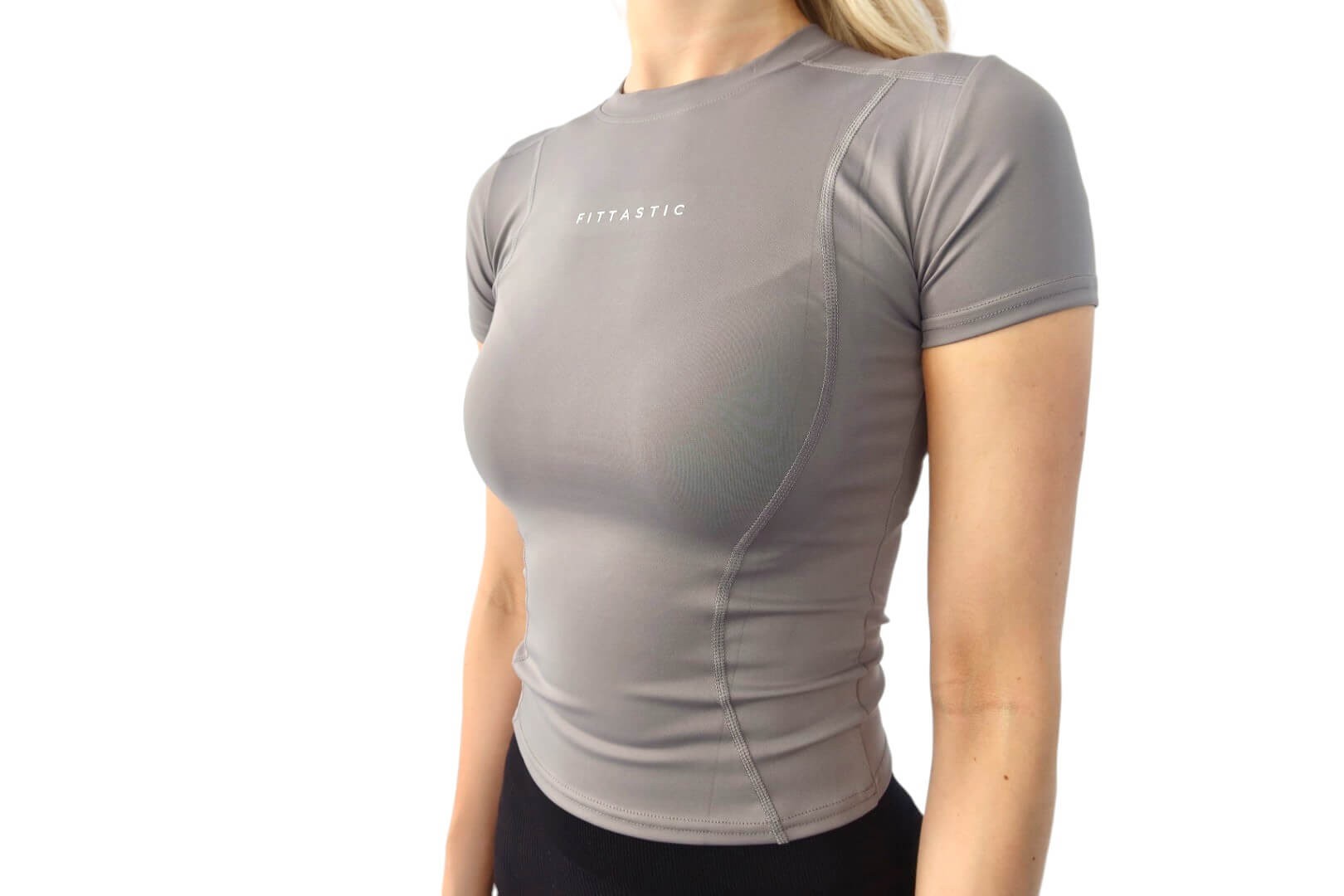Basic Sport Shirt | Dames | Gray | Fittastic Sportswear